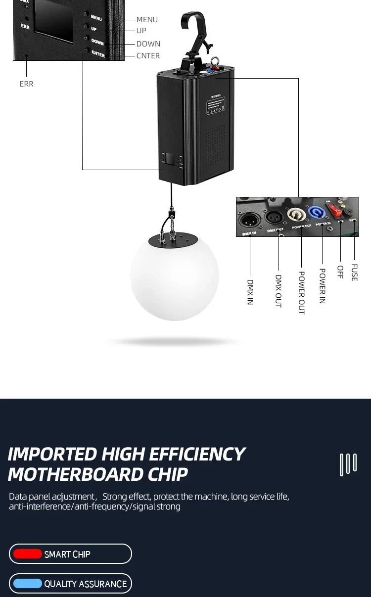 Stage Light Lifting Ball Kinetic Led Balls Disco Dmx Led Lifting Ball ...
