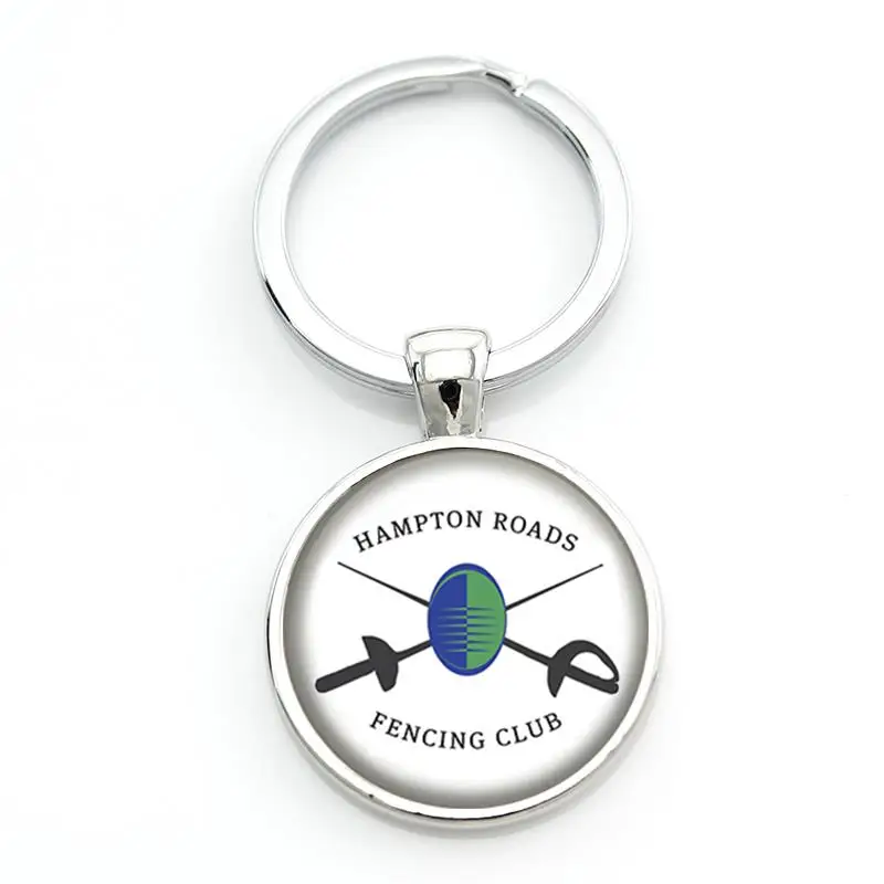 2023 New Vintage Fencer Silhouette Art Key Chain Ring For Men Women ...