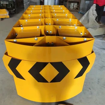 Steel Crash Barrier Road Reflective Delineator Guardrail Crash Guard ...