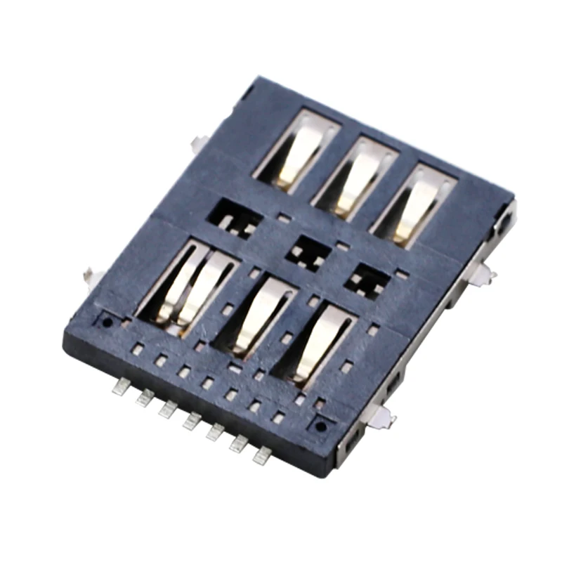 NANO SIM Card socket PUSH Connector P/N(102011272) 6pin