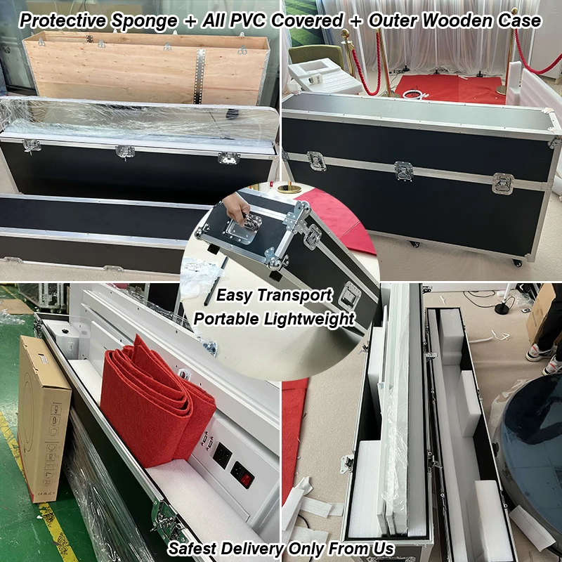 Frameless Mirror Photobooth Wifi Selfie Magic Large Mirror Photo Booth ...