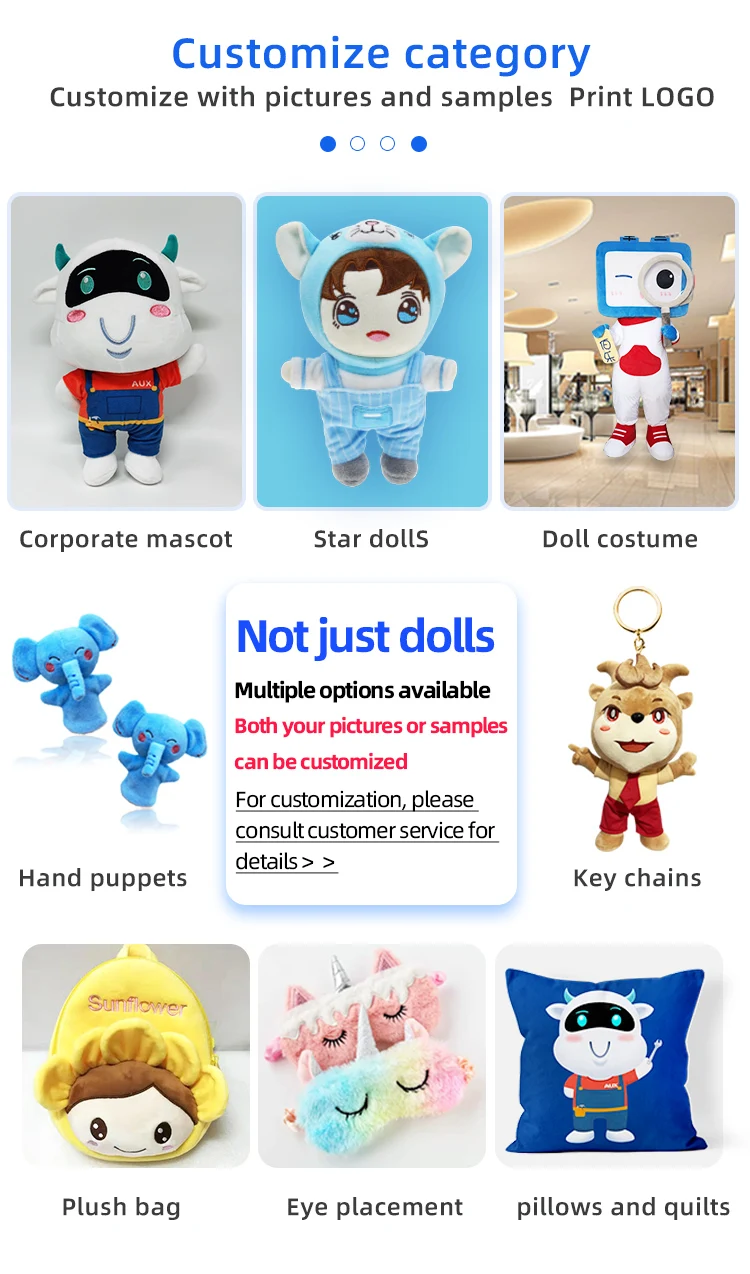 Customizable Plush Figure Toys Soft Cartoon Monkey Stuffed Animal Doll ...