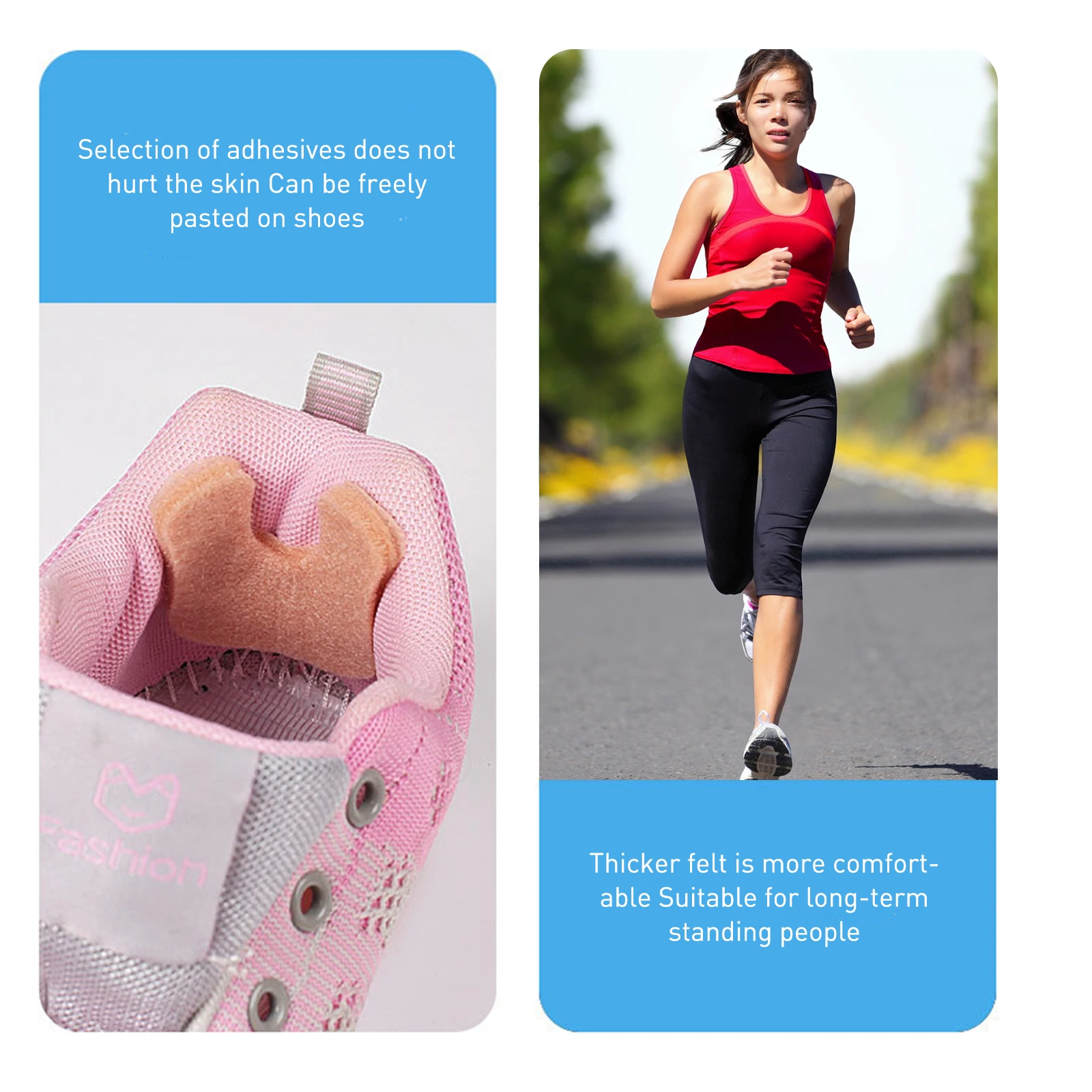 South Moo U-shaped Felt Anti Abrasion Foot Pad Corncob Patch Anti ...