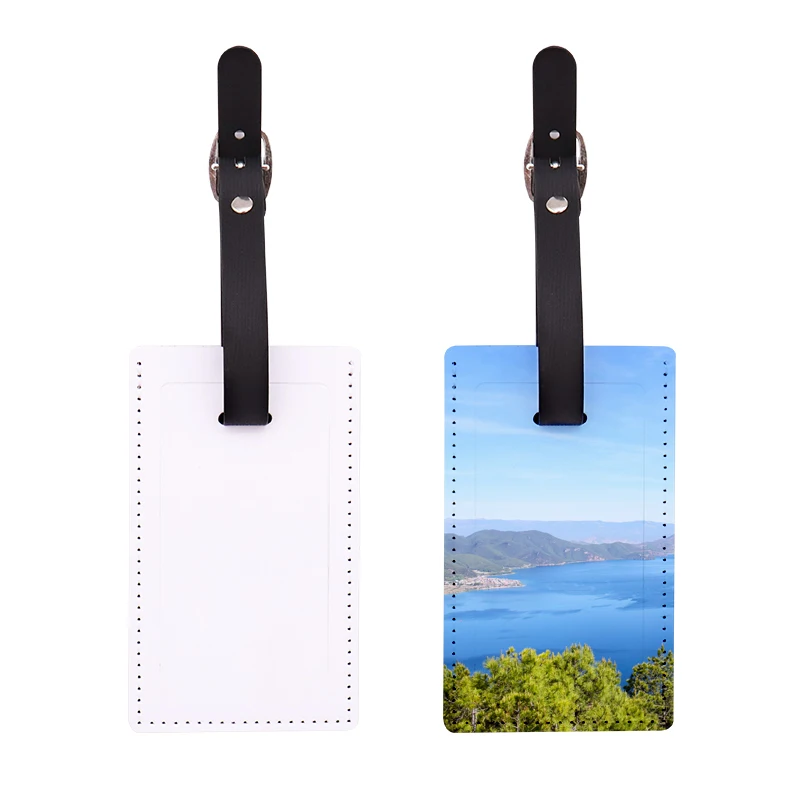Wholesale Custom Double-Sided Printed Travel Luggage Tag Sublimation ...