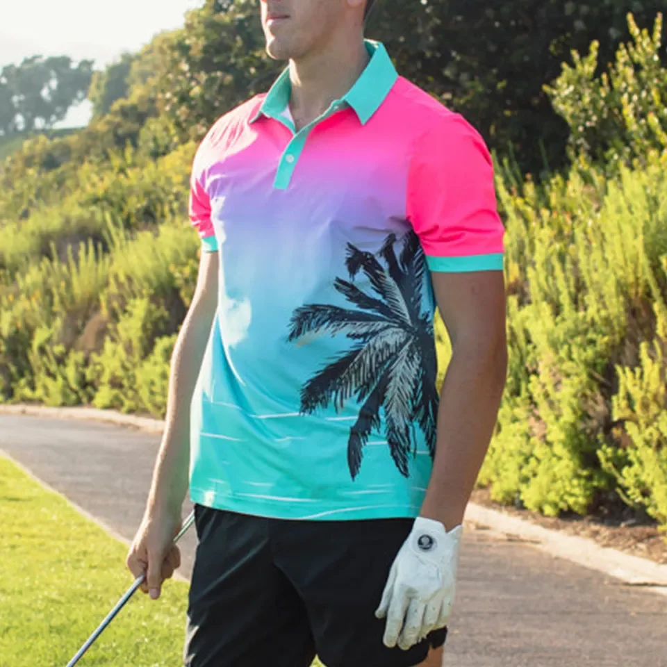 Custom Design Fashion Polo All Over Sublimation Polo Shirt Short Sleeve ...
