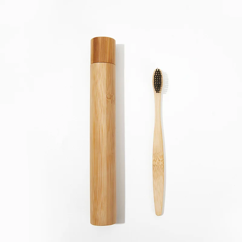 100% Natural Bamboo Travel Tube Case for Toothbrush Zero Waste