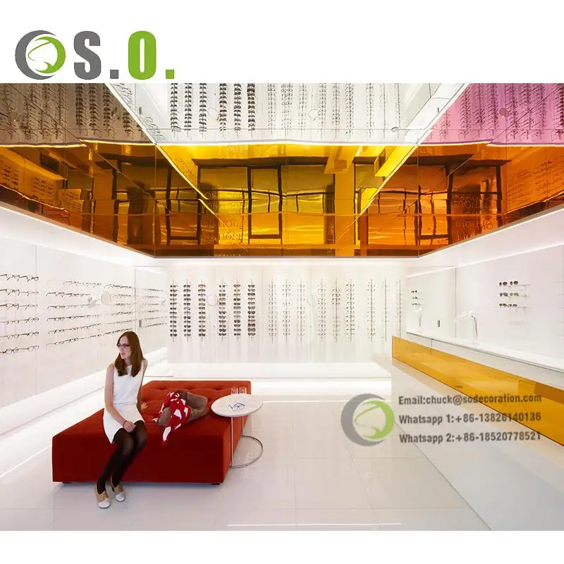 Optical Display Counter Wooden Glass Display Cabinet Display Cabinets ...