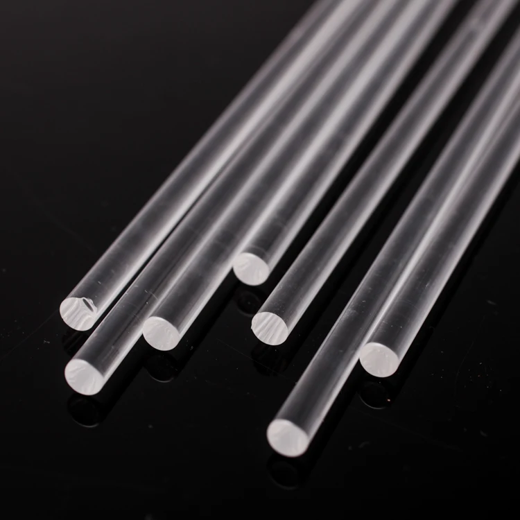 SUCCESS Custom High-Temperature Optical Fiber Rods Transparent Quartz ...