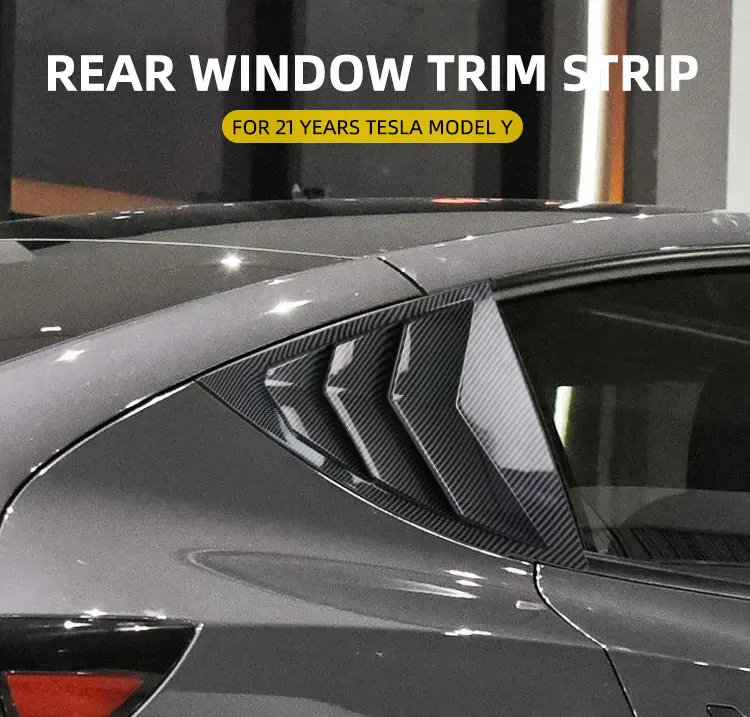 Car Rear Window Shutter Cover Trim Window Louver Shutter Vent Trim For ...