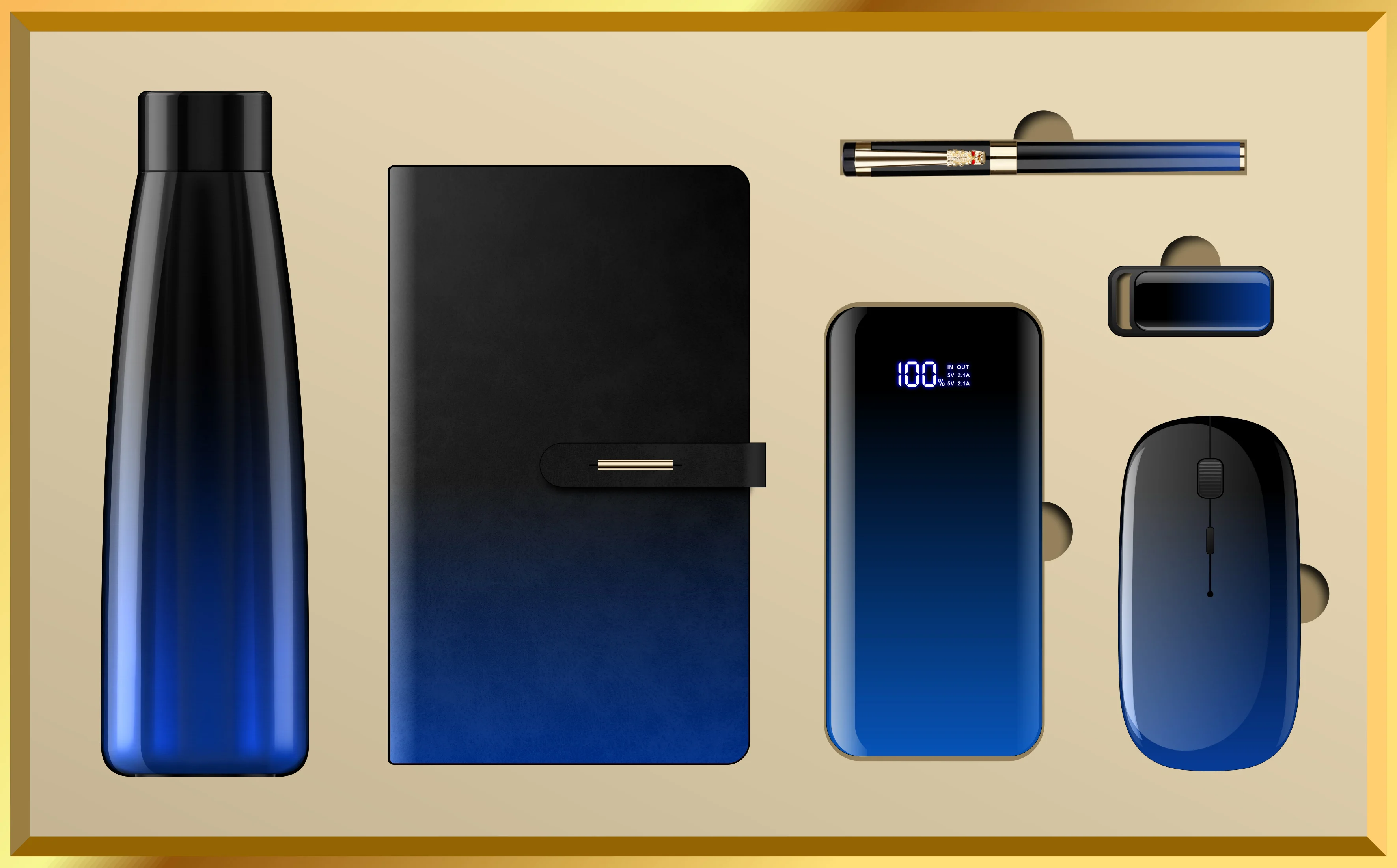 6 in 1 Luxury Gradient Ramp Gifts - Promotional Business Set