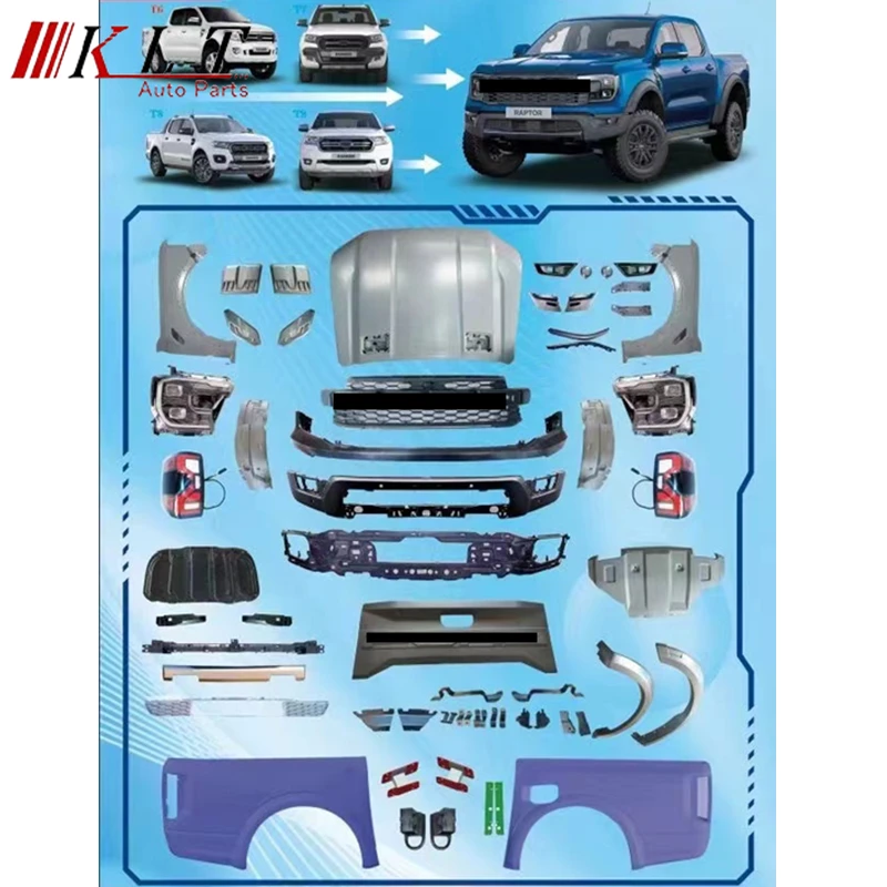 Klt Car Conversion Body Kit For Ford Ranger T6 T7 T8 2012-2021 Upgrade ...