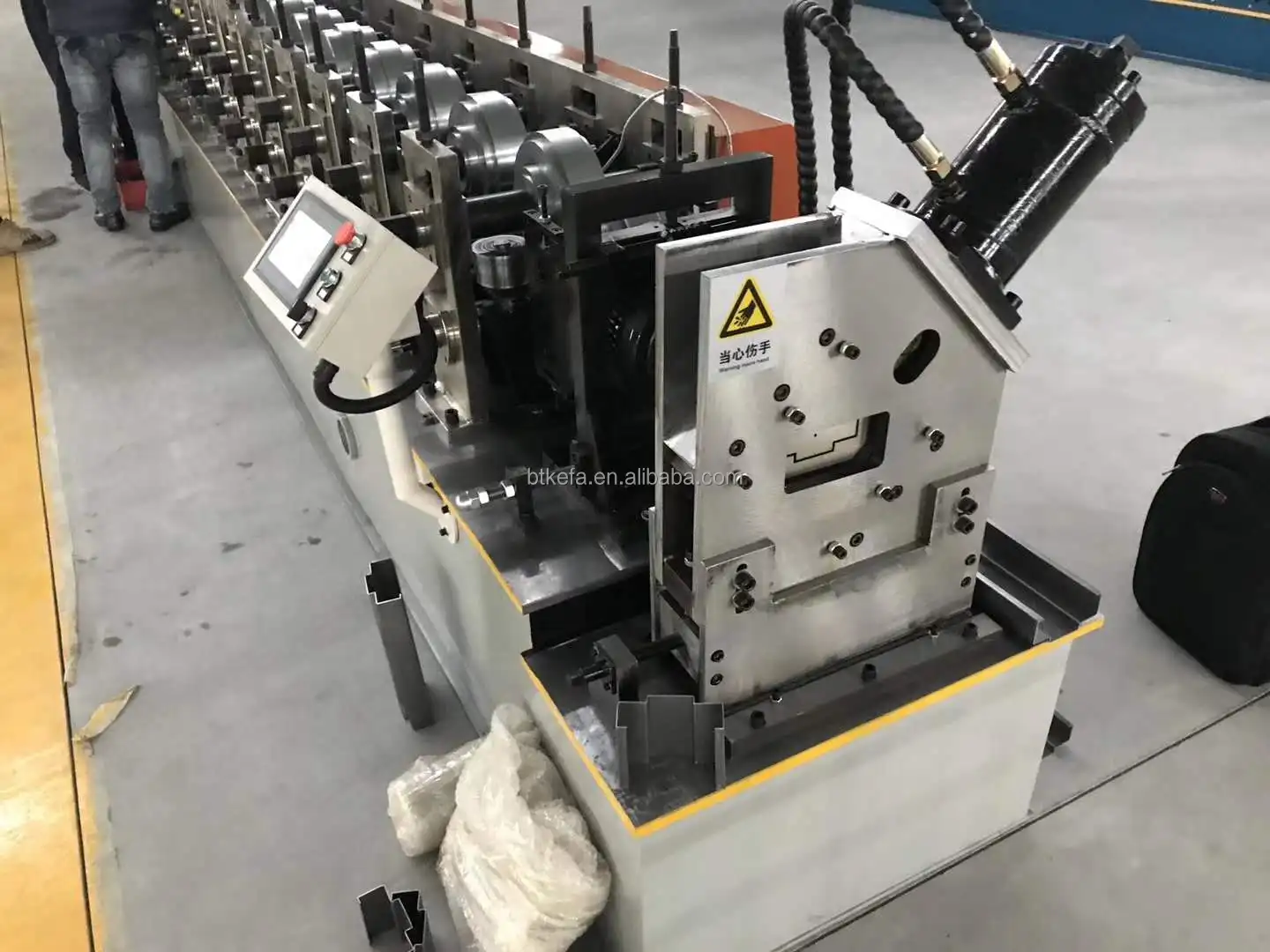 Sliding Door Channel Rails Roller Shutter Door Guide Roll Forming Machine - Buy Roller Shutter ...