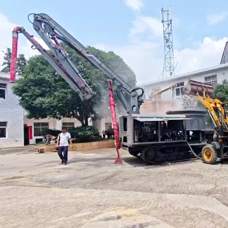 Cheap Hydraulic Mini Crawler Self Loading Truck Concrete Pump Mixer for ...