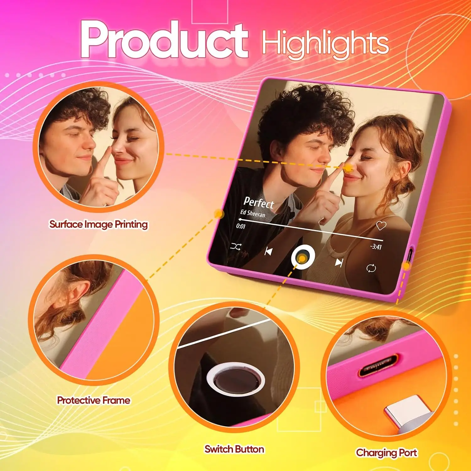 Customized Music Player Fridge Sticker - Unique Gift