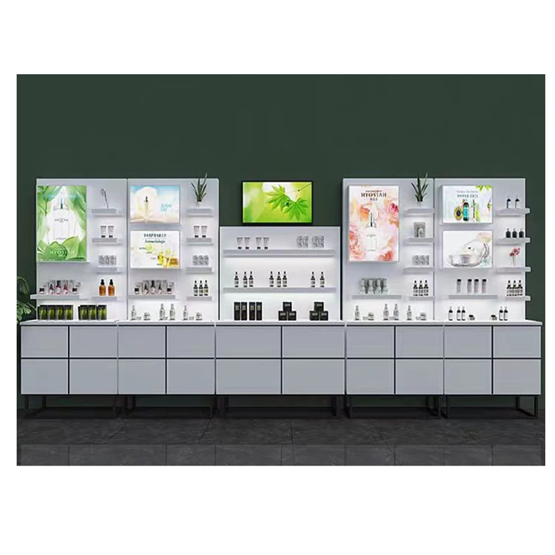 Beauty Salon Display Cabinet High-end Cosmetics Display Rack - Buy ...