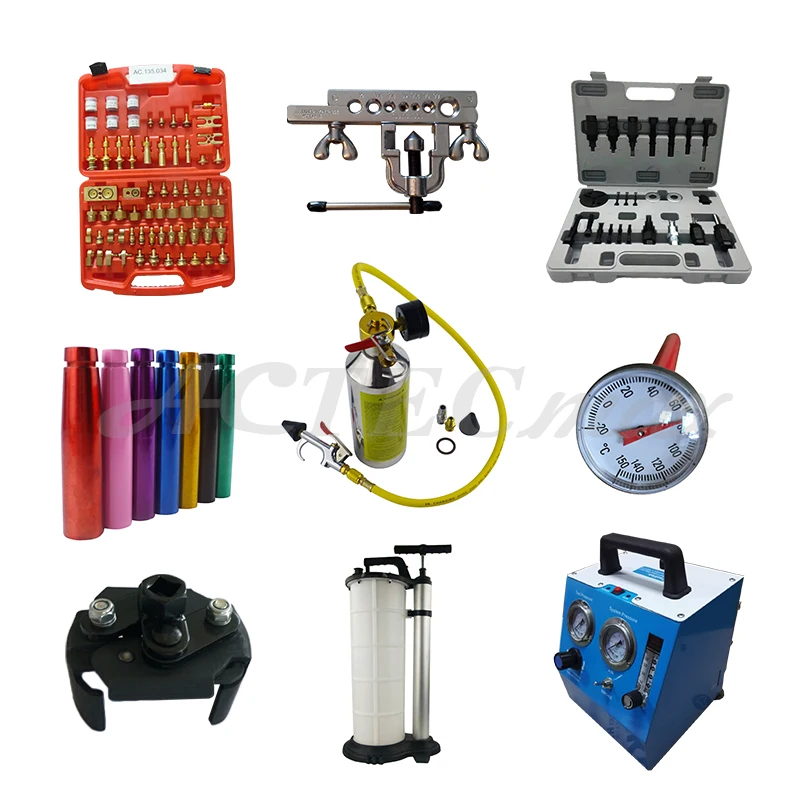 Actecmax Air Conditioning Tool Kit R134a Manifold Gauge Set Ac.137.050 ...