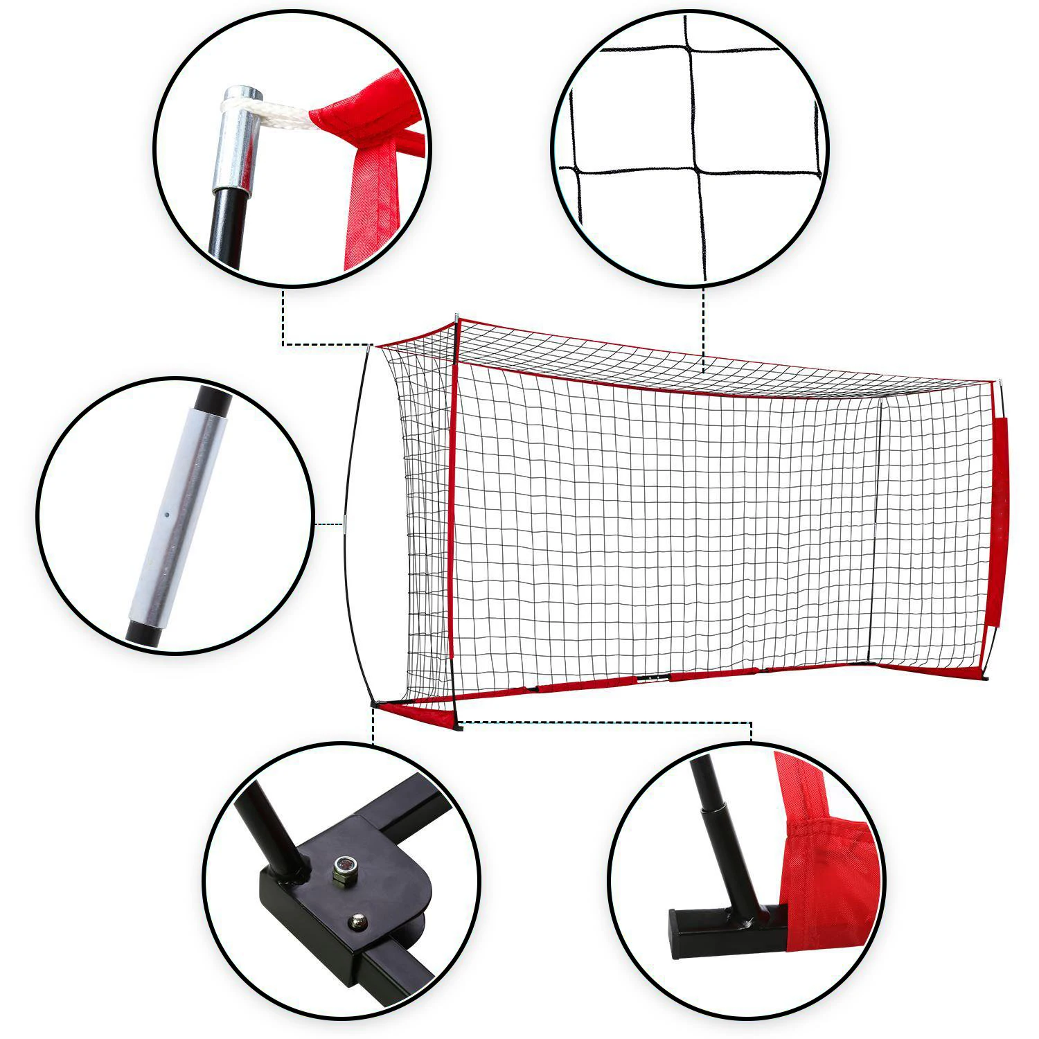 Customizable Logo Size and Color Portable Foldable Football Soccer Goal ...
