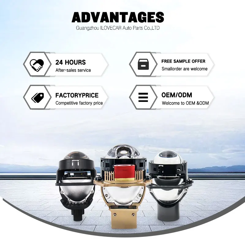 3inch Bi Led Laser Projector Headlight With High And Low Beam Laser Headlights For Cars - Buy ...