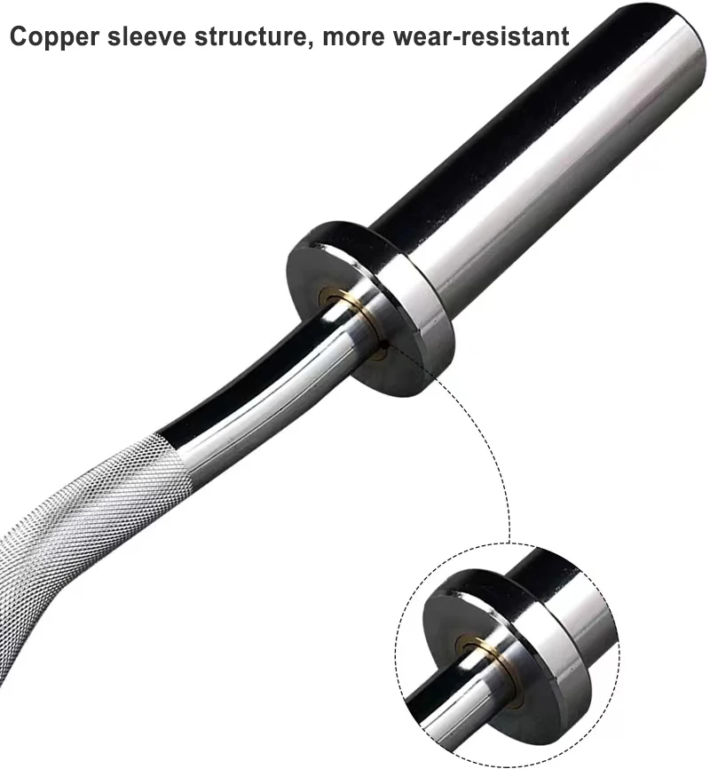 Gym Professional Biceps Triceps Training Barbell Swiss Rod Multi ...