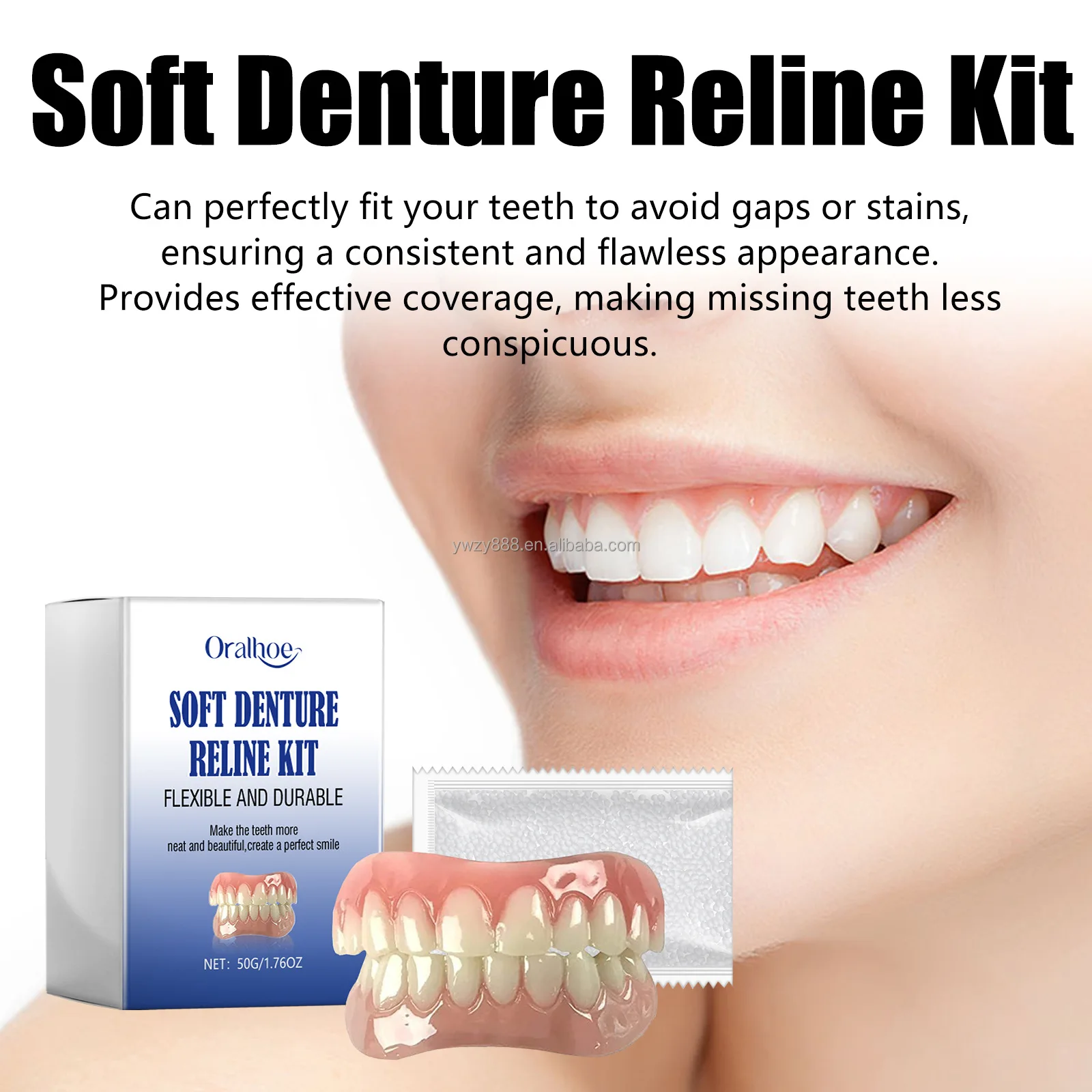 Oralhoe Modified Teeth Denture Set - Perfect for Home Use
