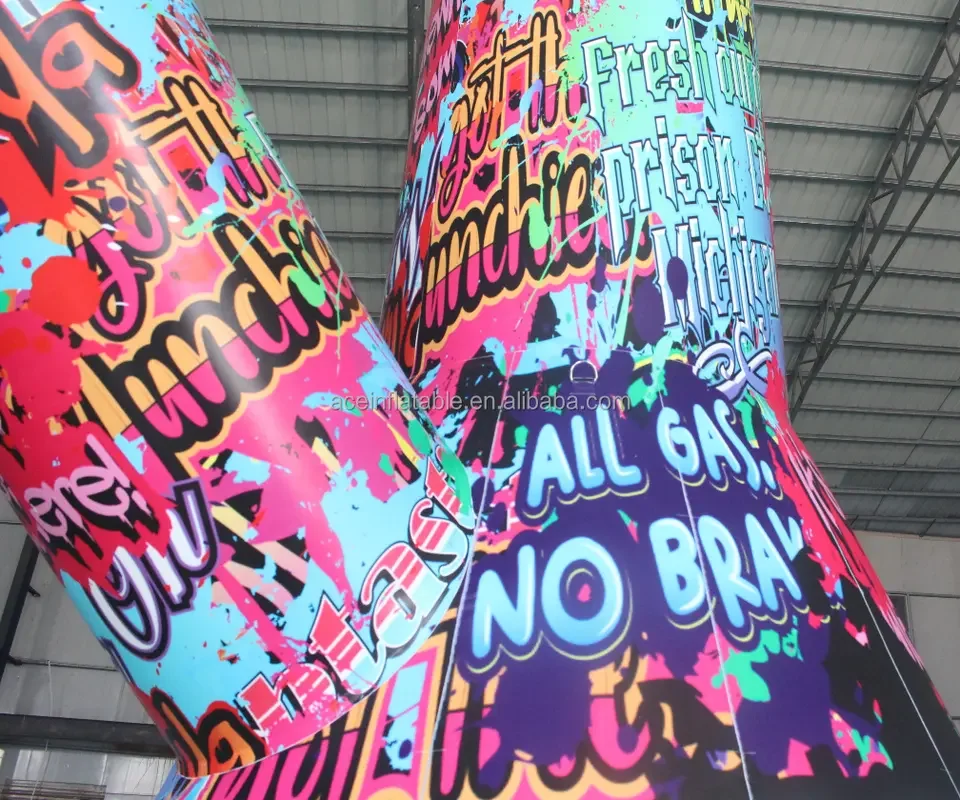 Outdoor Giant Inflatable Smoke Beaker Water Pipes Model