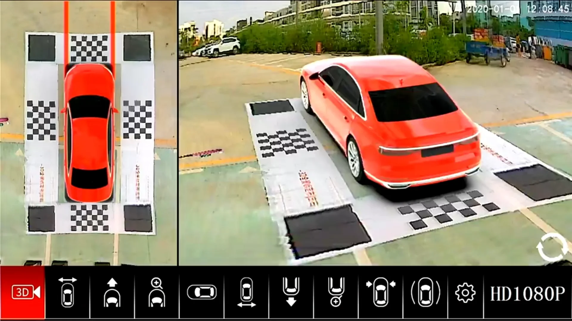 1808p Bird View 360-degree Panoramic View Car Camera 3d Parking Aid ...