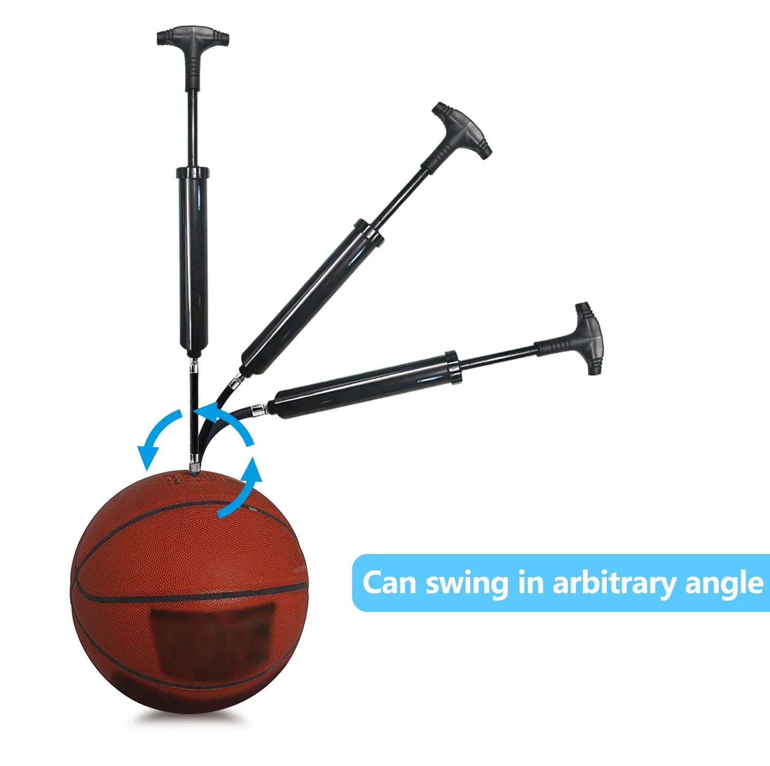 Xy-906t Small Dual Action Ball Pump Black Color - Hand Air Pump For ...