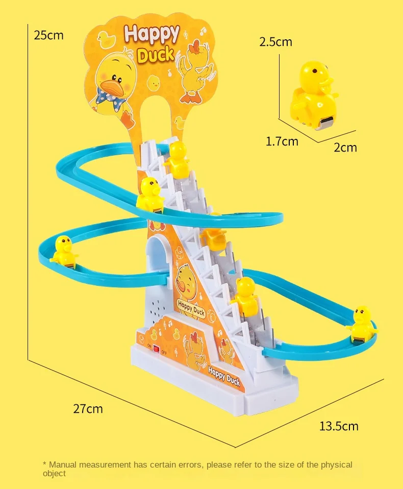 Douyin Same Style Duck Stair Climbing Electric Sound And Light Slide ...