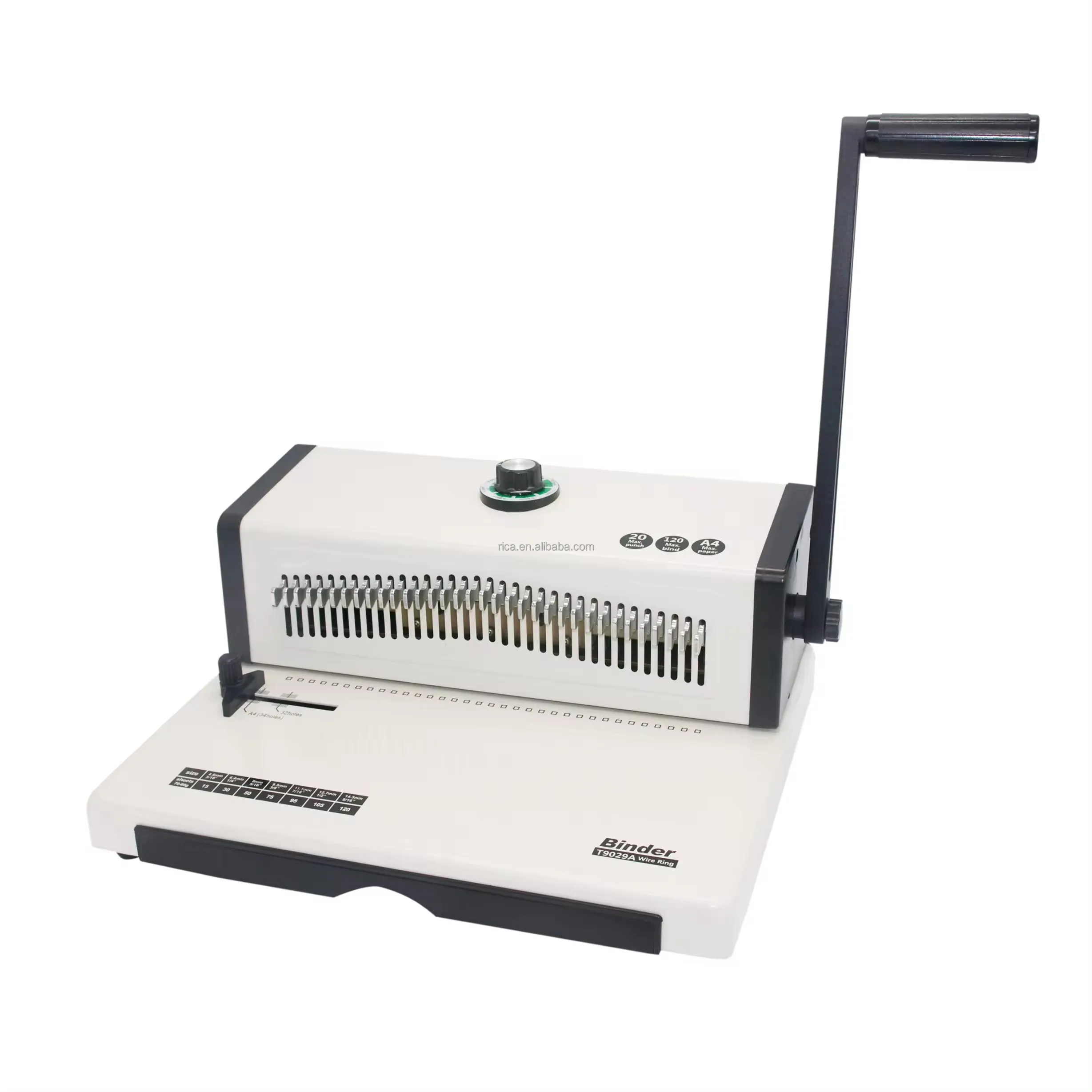 Ruicai Electron Desktop Double Wire Ring Binding Machine 120 4.8mm-14 ...