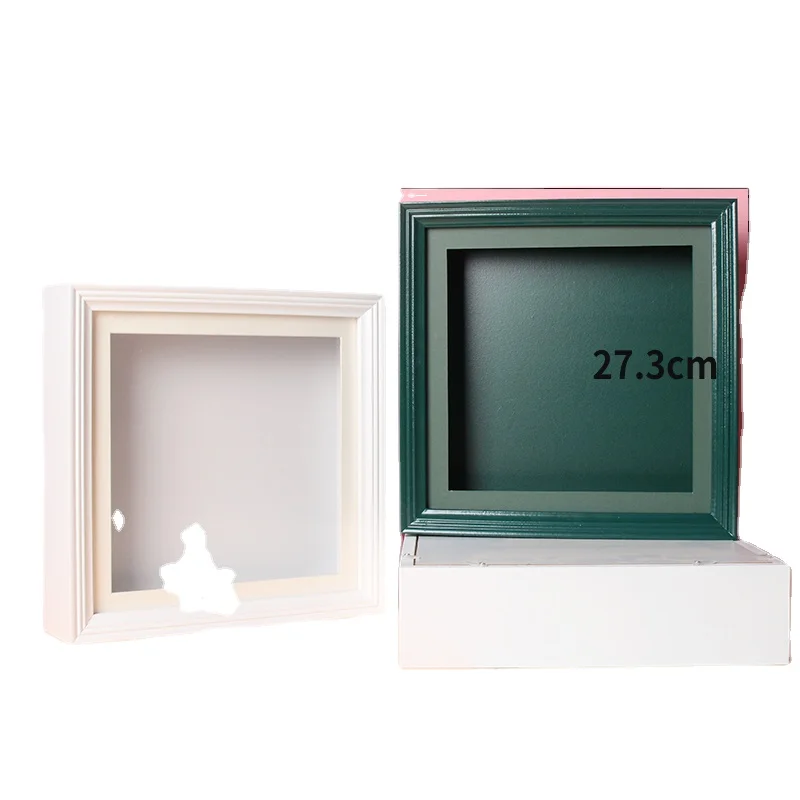 DIY Shadow Box Photo Frame Item Display Box 3D Display Solid Wood MDF ...