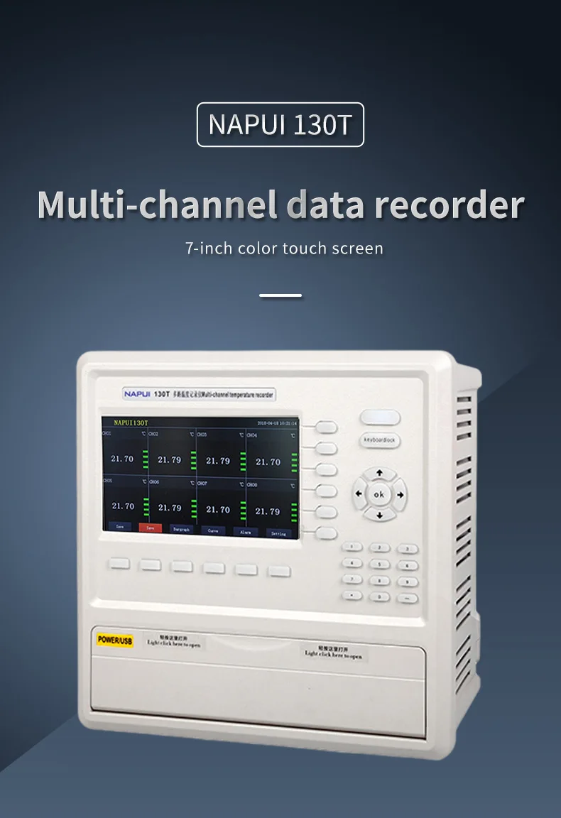 High Accuracy Temperature Humidity Data Recorder Multi-channels ...