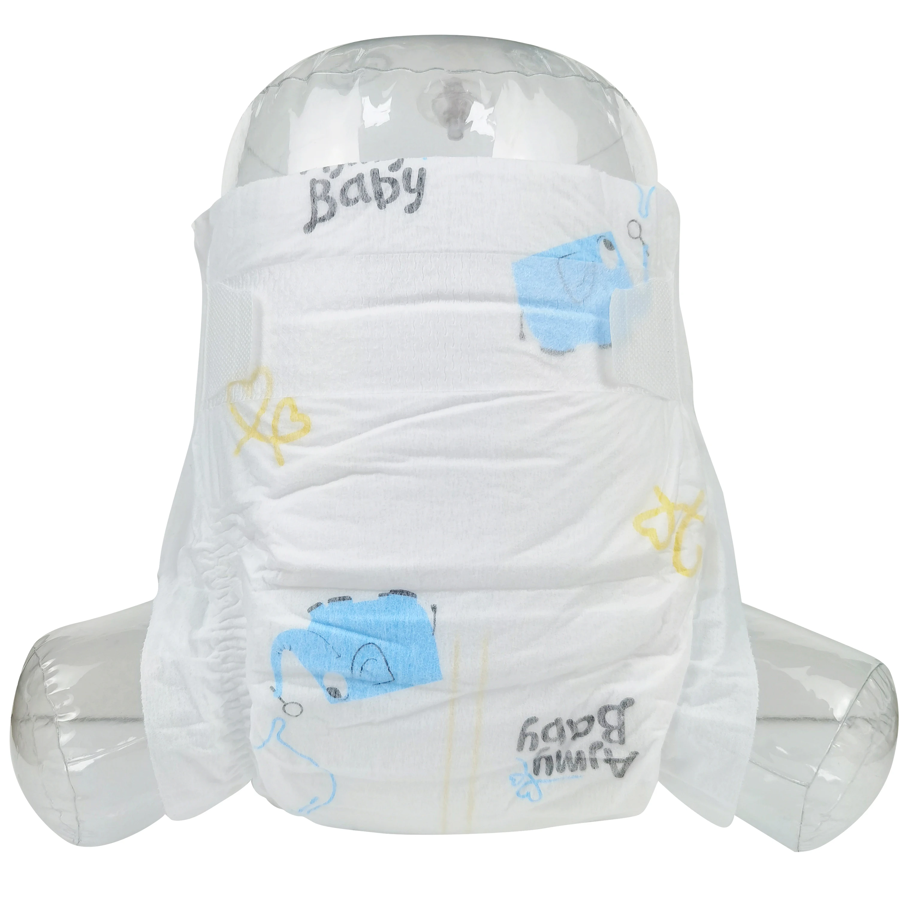 Diapers Soft Dry Magic Tape Absorbent Leakproof Skin Protection Pampers ...