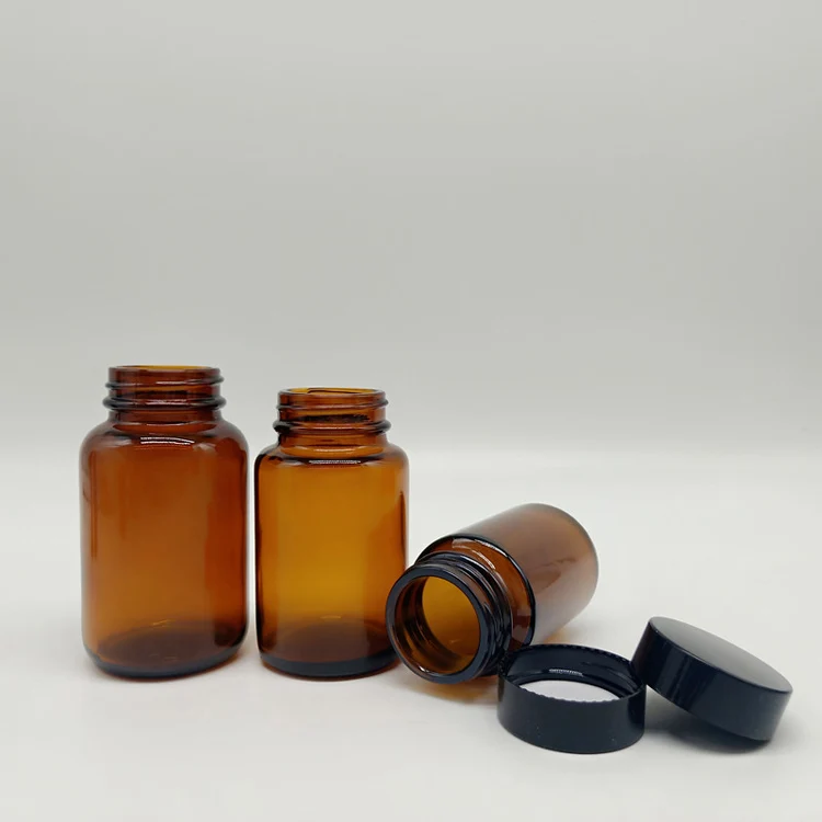 Pharmaceutical Packaging - 75ml to 250ml Amber Glass B Bottles