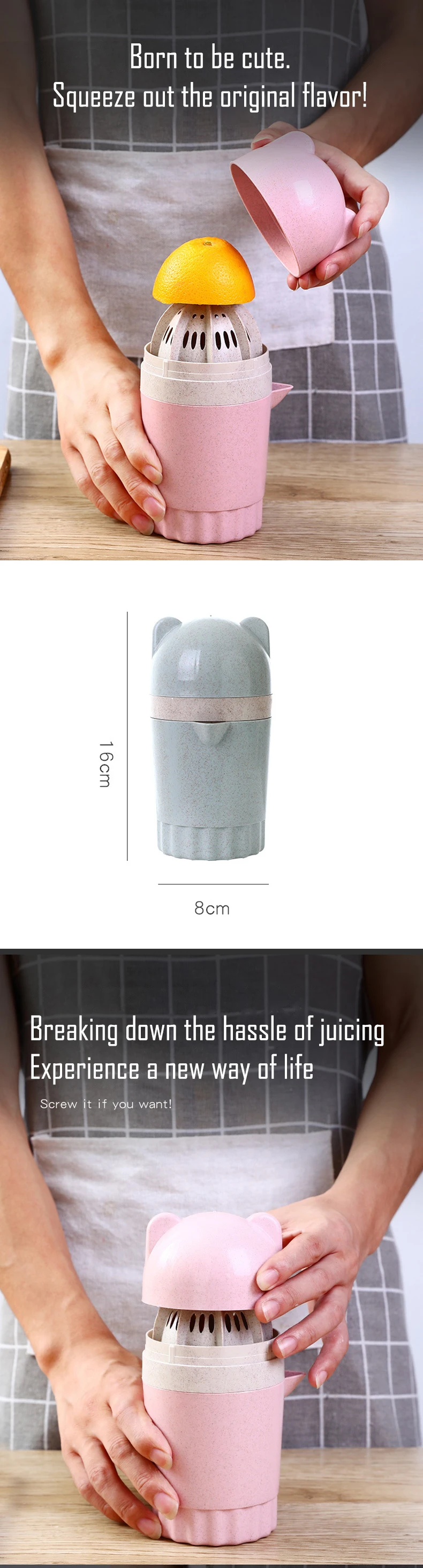 Manual Citrus Juicer Orange Lemon Fruit Squeezer Juice Child Healthy ...