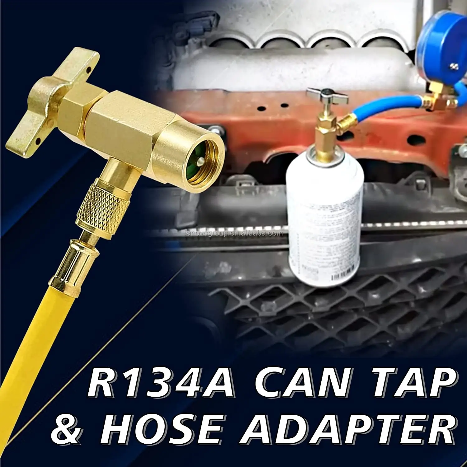 Non Self Sealing R134a Can Tap Valve Refrigerant Dispenser Tool With ...