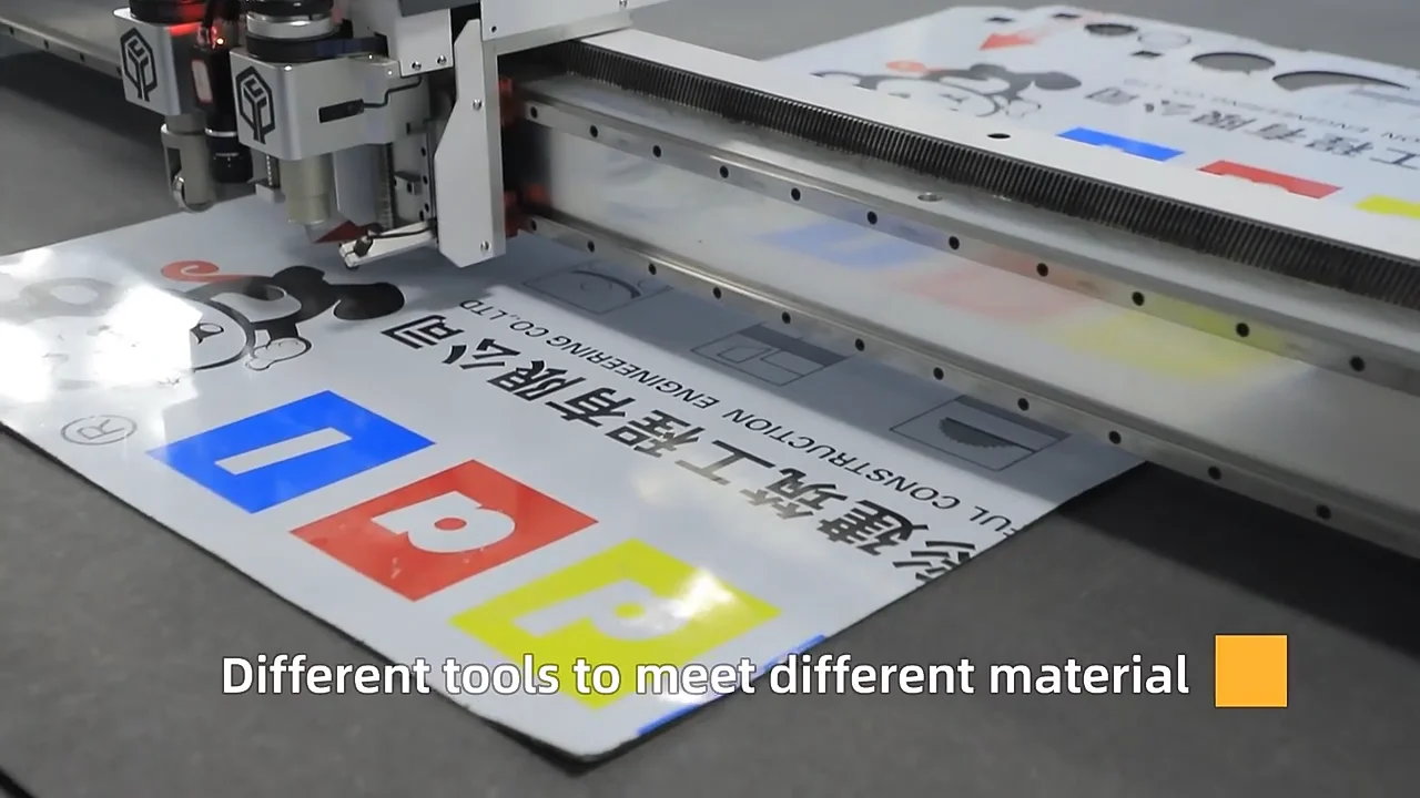 Digital Advertising Acm Panel Pvc Foam Oscillating Knife Cutting ...