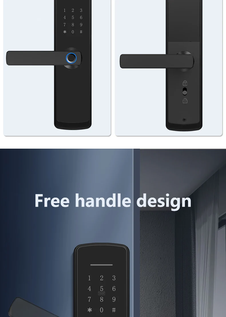 Smart Lock Biometric Intelligent Electronic Fingerprint Smart Lock Door ...