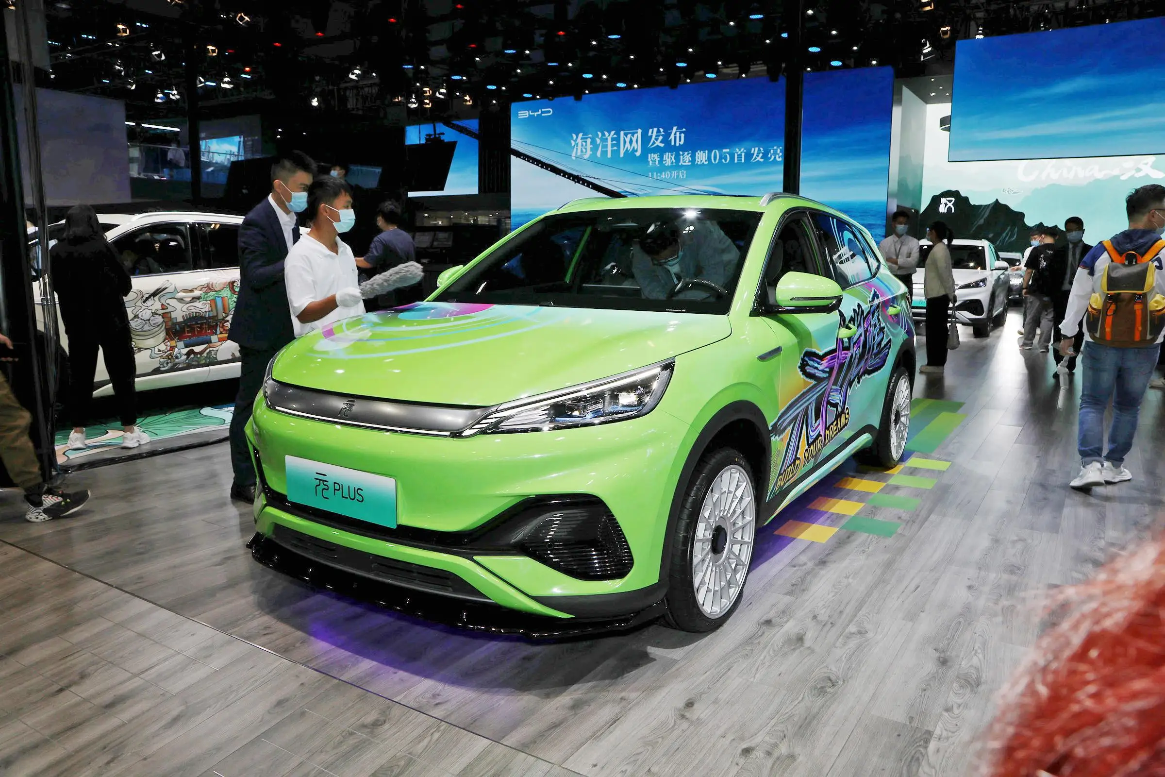 Electric Tricycle Compact Suv Yuan Plus Byd 430km Electric Cars For ...