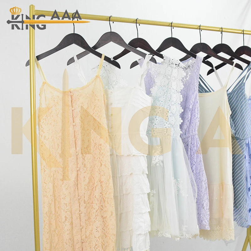 Knitted Short Dress Blue Second Hand Women Summer Dress Ladies Used ...