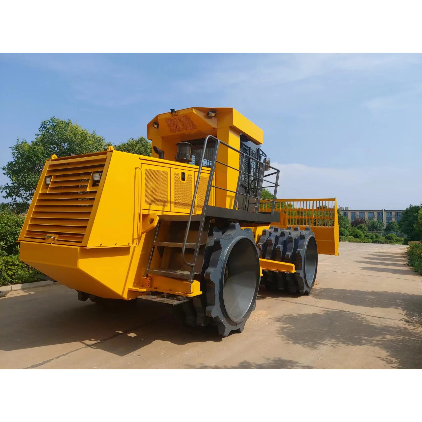 Garbage-compactor-trailer Landfill Refuse Compactor Garbage Truck ...
