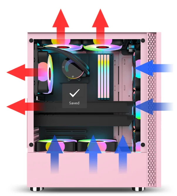 Armor Cartoon Desktop Computer Case - Tempered Glass Side Frame Game ...