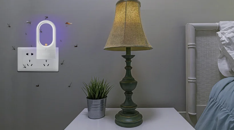 Flying Insect Trap with LED UVA Light 395 nm Sticky Board Indoor Home ...