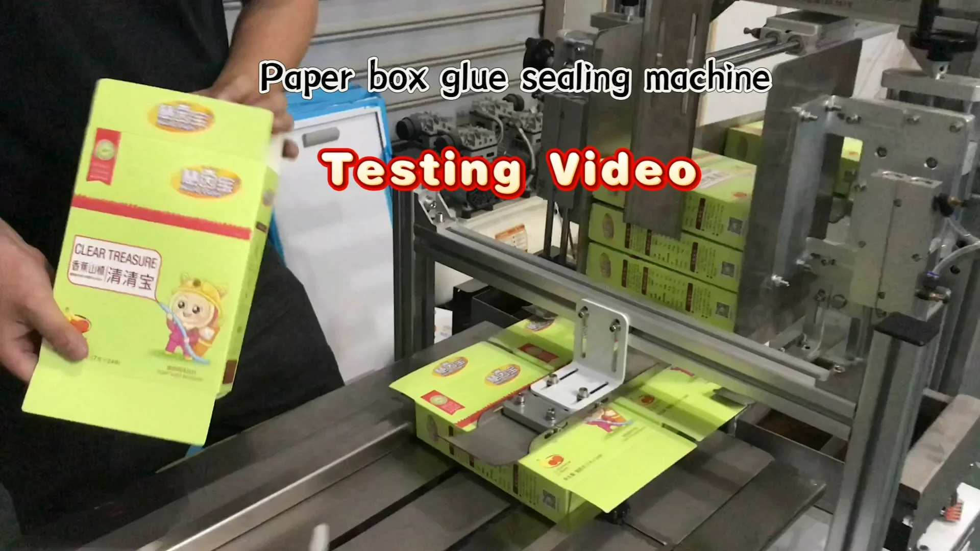 Semi -auto Hot Melt Glue Tea Bags Paper Box Packing Machine Gluer And ...