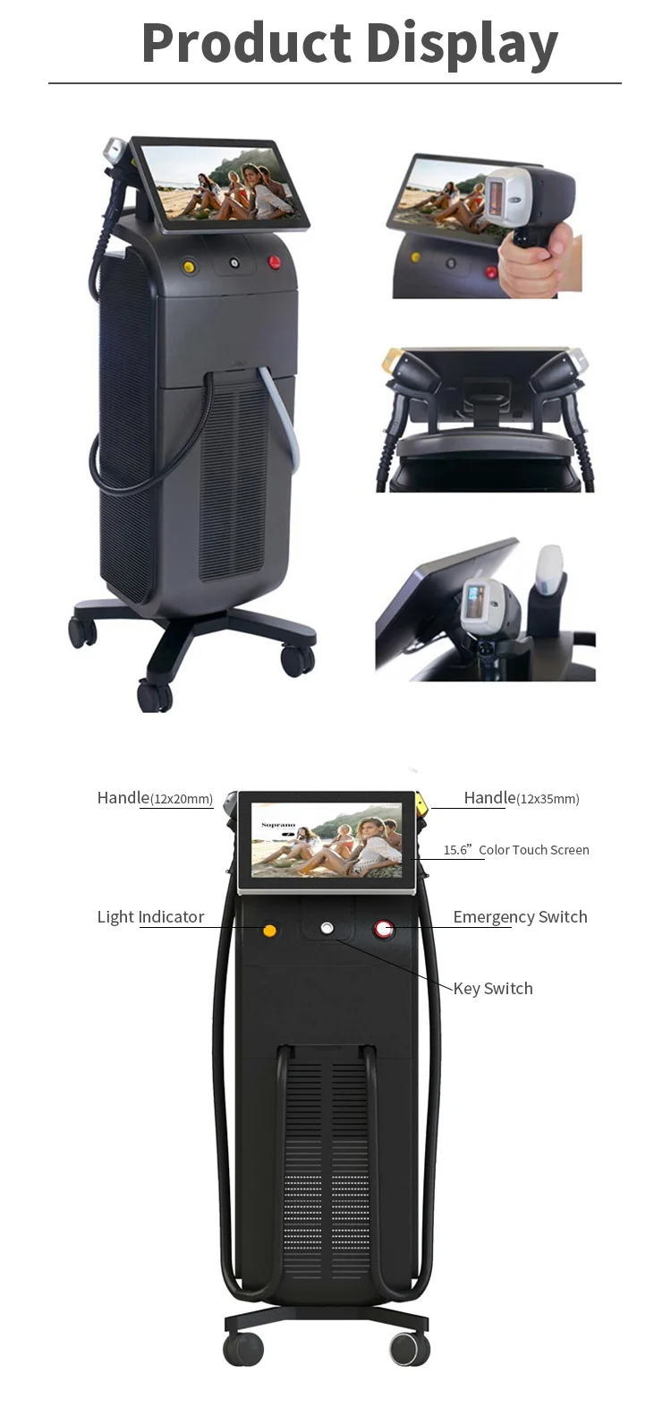 Super Soprano Ice Titanium Diode Laser Pain-free Permanent Hair ...
