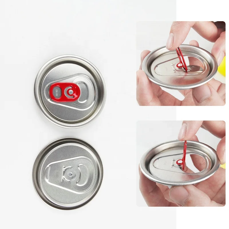 202# Easy Open Ends Tin Lids Ring-pull Lid Self Seal Cap - Buy Ring ...