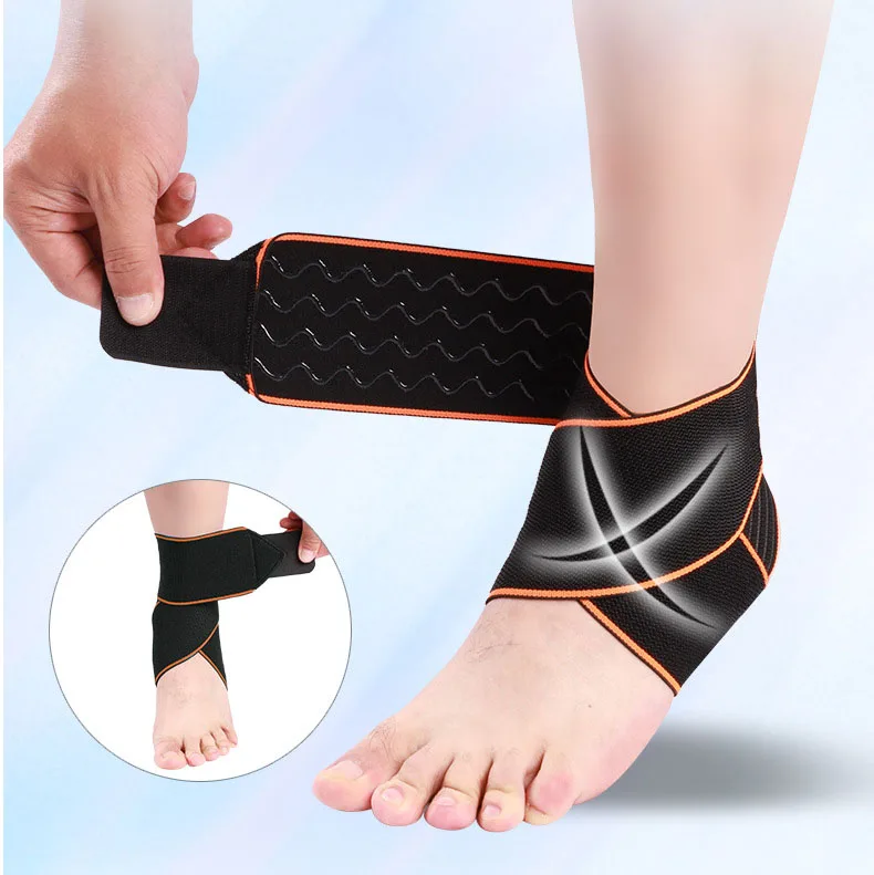 Adjustable Ankle Orthotics Compression Wraps Breathable Nylon Ankle ...