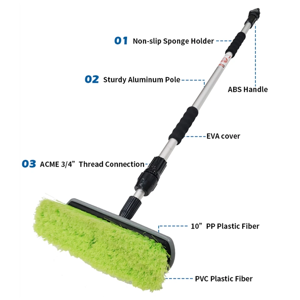 Car Care Quad Wash Boat Washing Deck Cleaning Brush With Fast Shipment ...