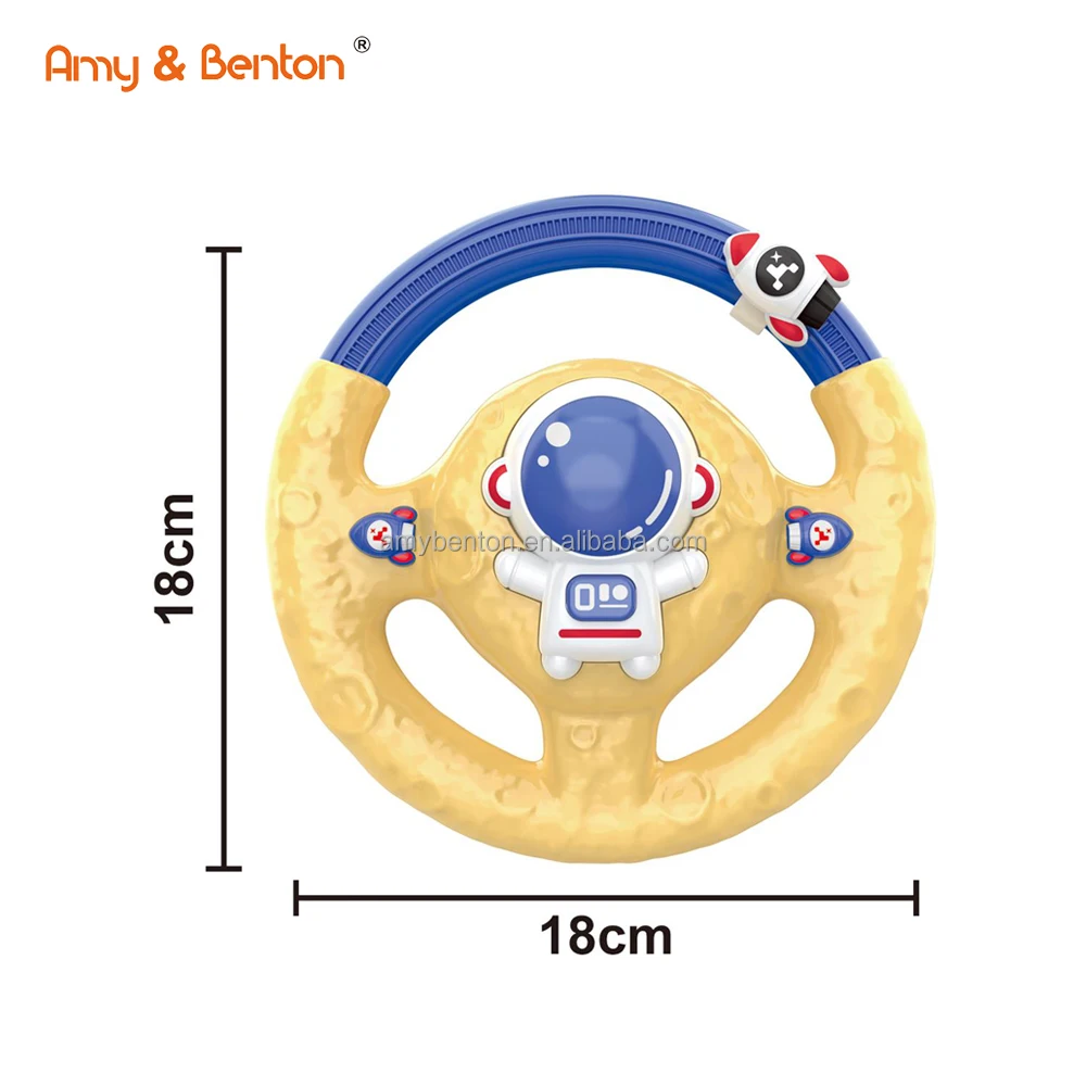 Astronauts Steering Wheel Toy With Music Simulated Driving Controller ...