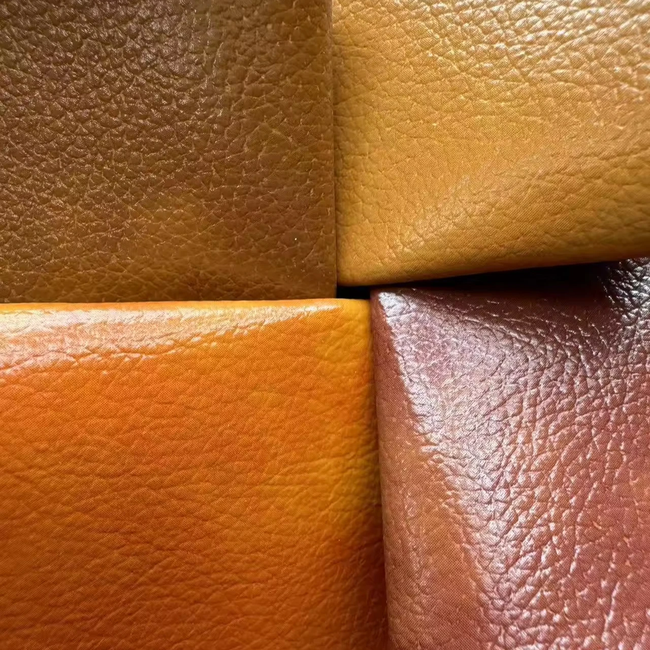 1.4mm Thickness Retro Series Pvc Artificial Leather Surface Oil Wax ...