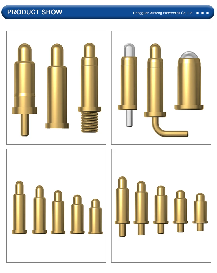 High Current Pogo Pin for Charging - Xinteng Brass Gold Plated